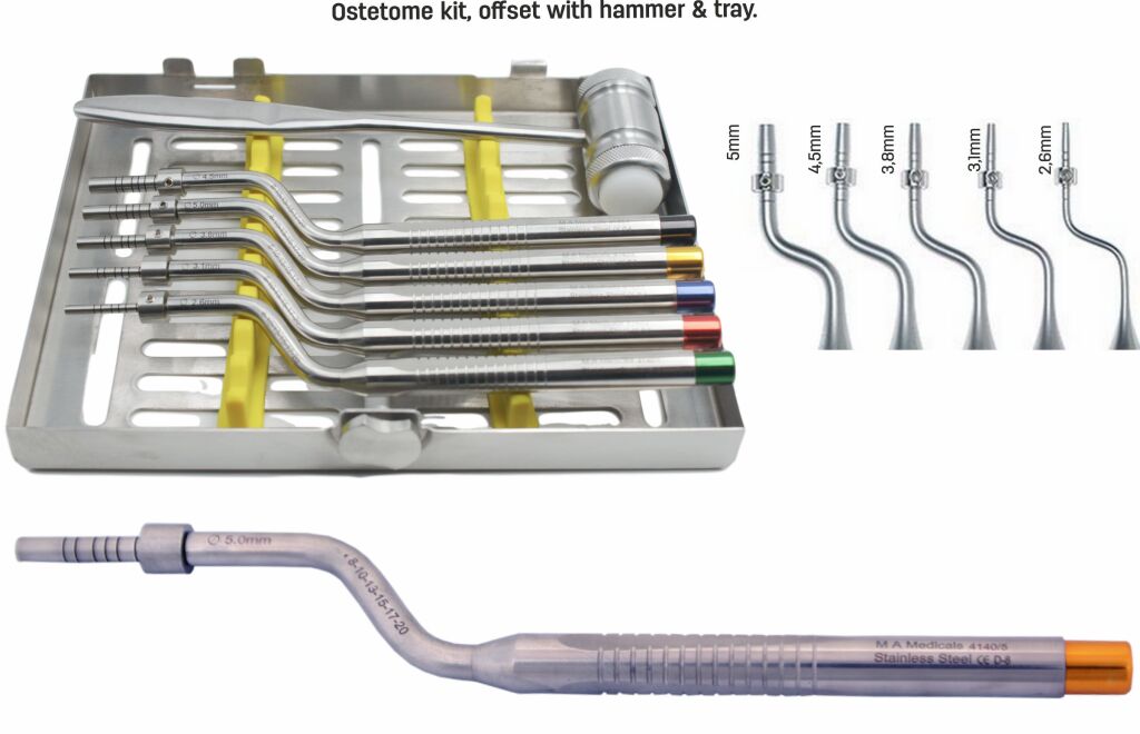 Osteotome Offset Complete Set | Janouch Dental
